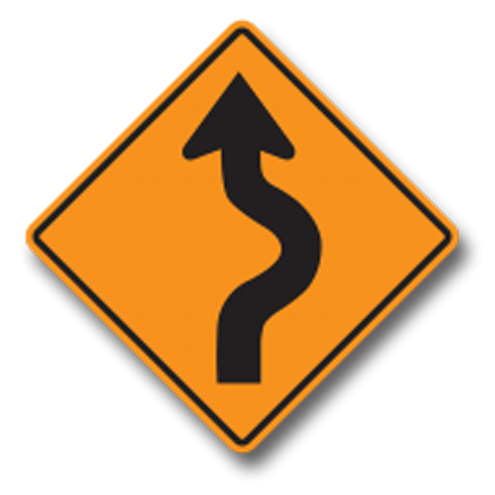 Rigid Sign | TC-9 Diversion Warning Right – RDC Group