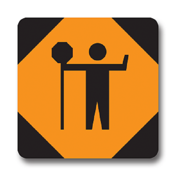 Rigid Sign | TC-21 Traffic Control Person Ahead – RDC Group